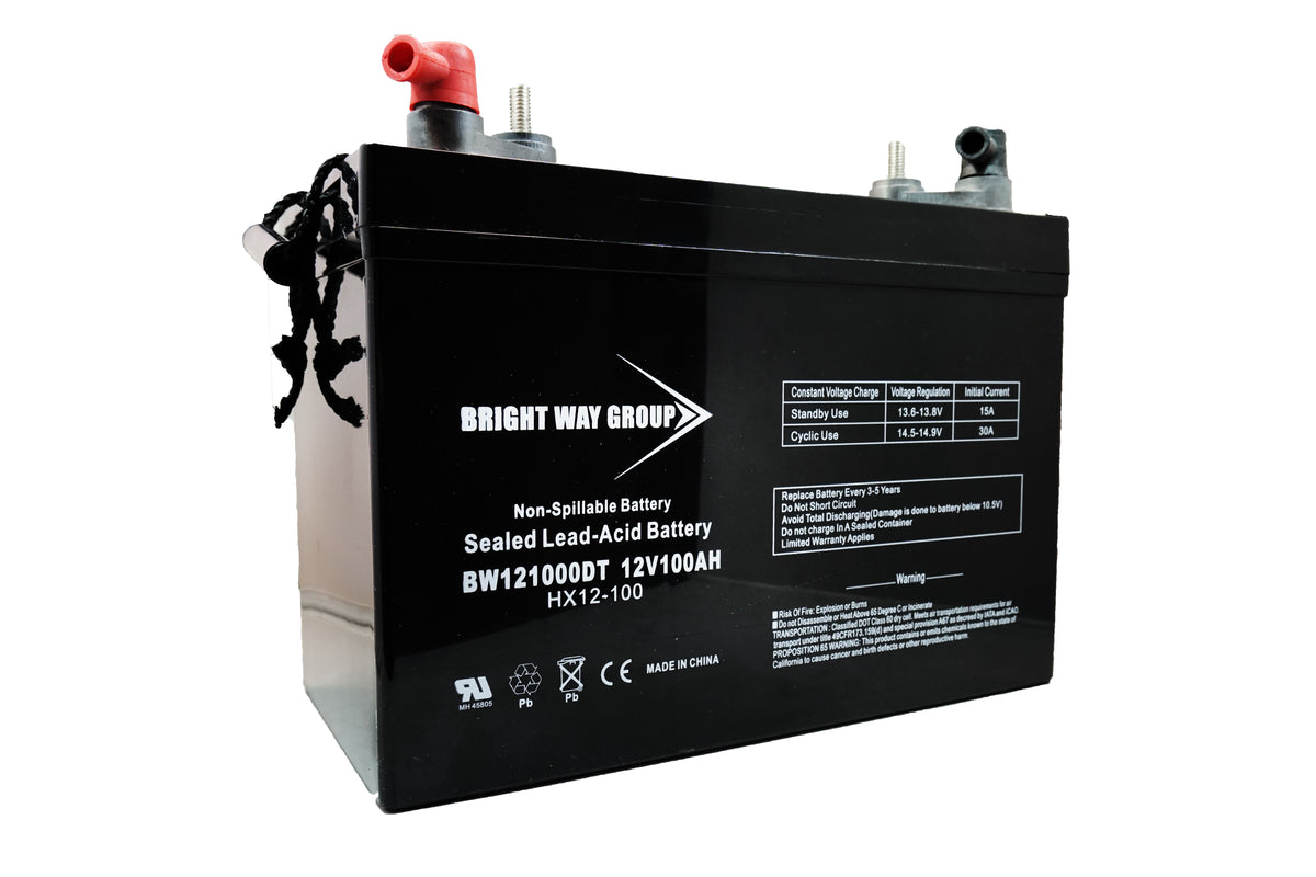 Bright Way Group BW 121000 DT (Group 27) - 12V 100AH SLA Battery ...
