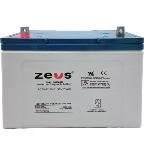 Zeus Battery PC75-12NB - 12V 75AH SLA Battery — Battery Wholesale