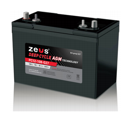 Zeus Battery PC12-108-G27 - 12V 108AH SLA Battery — Battery Wholesale