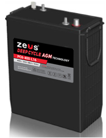 Zeus Battery PC6-400-L16 - 6V 400AH SLA Battery — Battery Wholesale