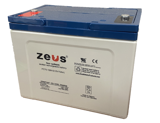 Zeus Battery PC75-12M - 12V 75AH SLA Battery — Battery Wholesale