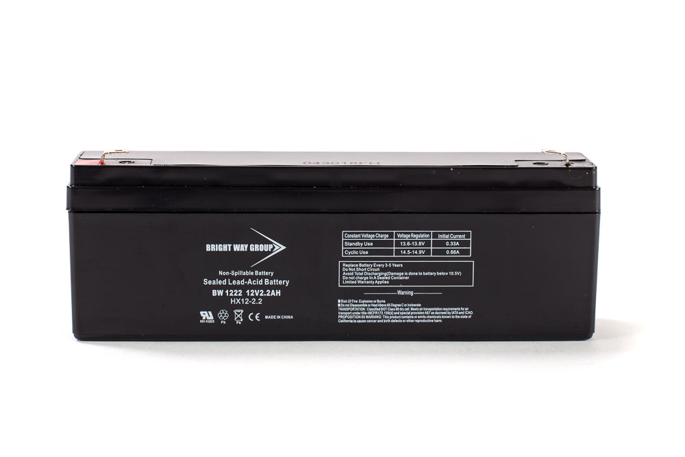Bright Way Group BW 1222 F1 - 12V 2.2AH SLA Battery — Battery Wholesale